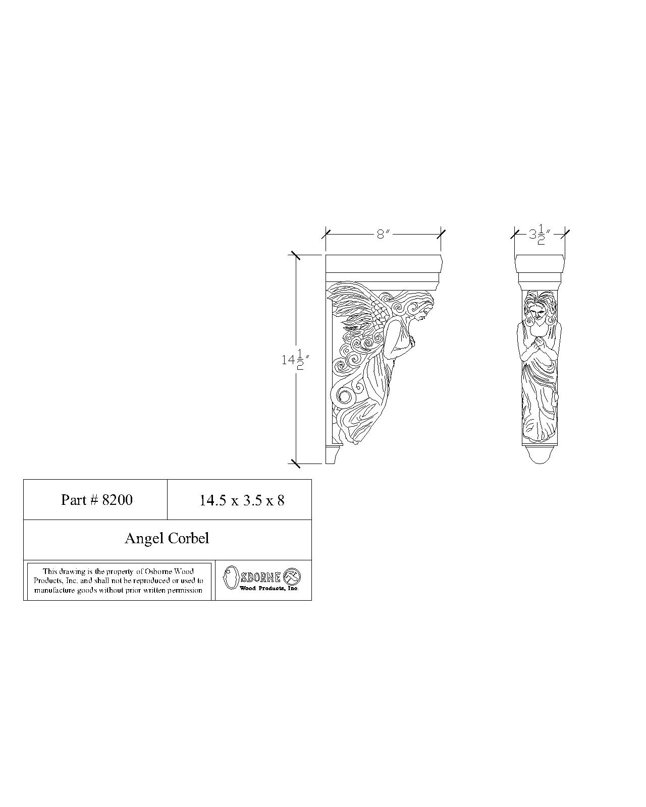 Osborne Wood | Classical Baroque Corbels CAD Drawings