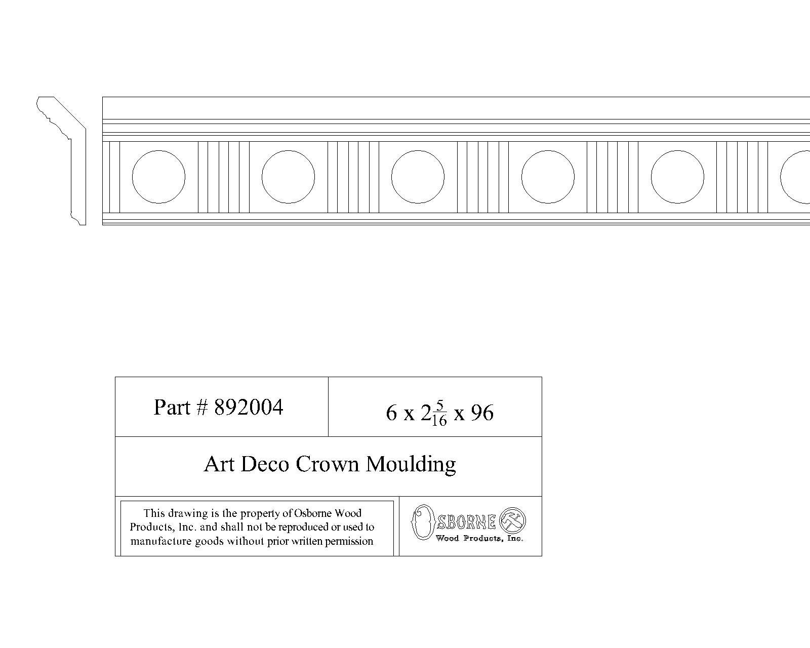 Osborne Wood | Crown Moulding CAD Drawings