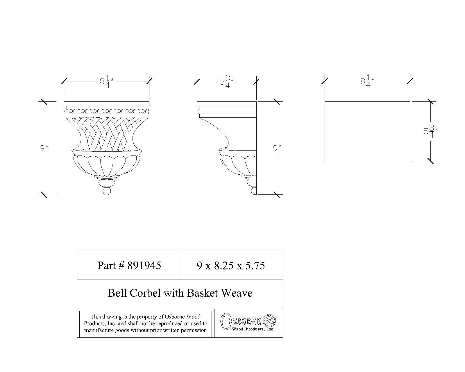 Osborne Wood | Classic Corbels CAD Drawings