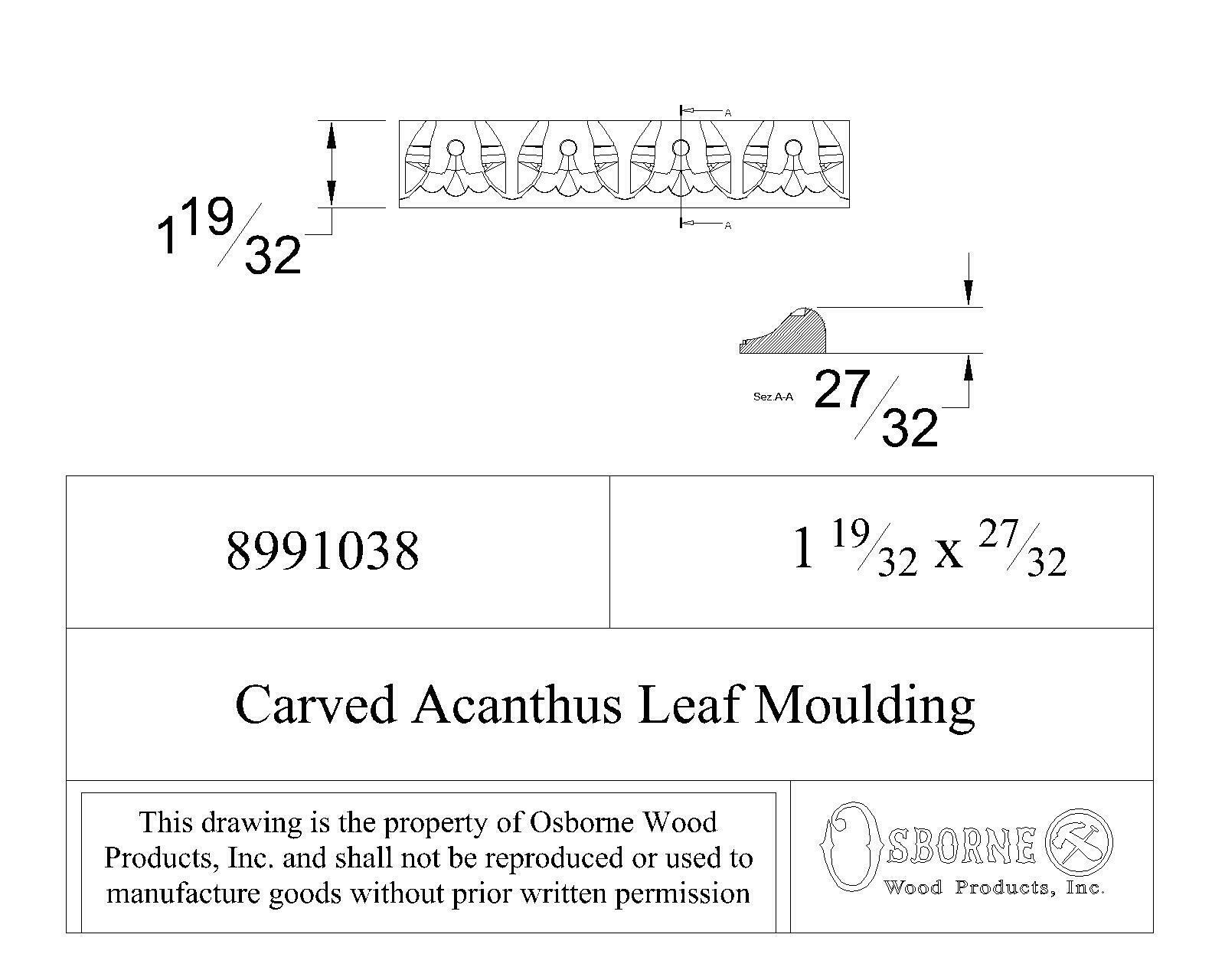 Osborne Wood | Vineyard Moulding and Trim CAD Drawings