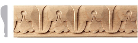 Osborne Wood | Carved Acanthus Leaf Moulding - 8 ft. Stick
