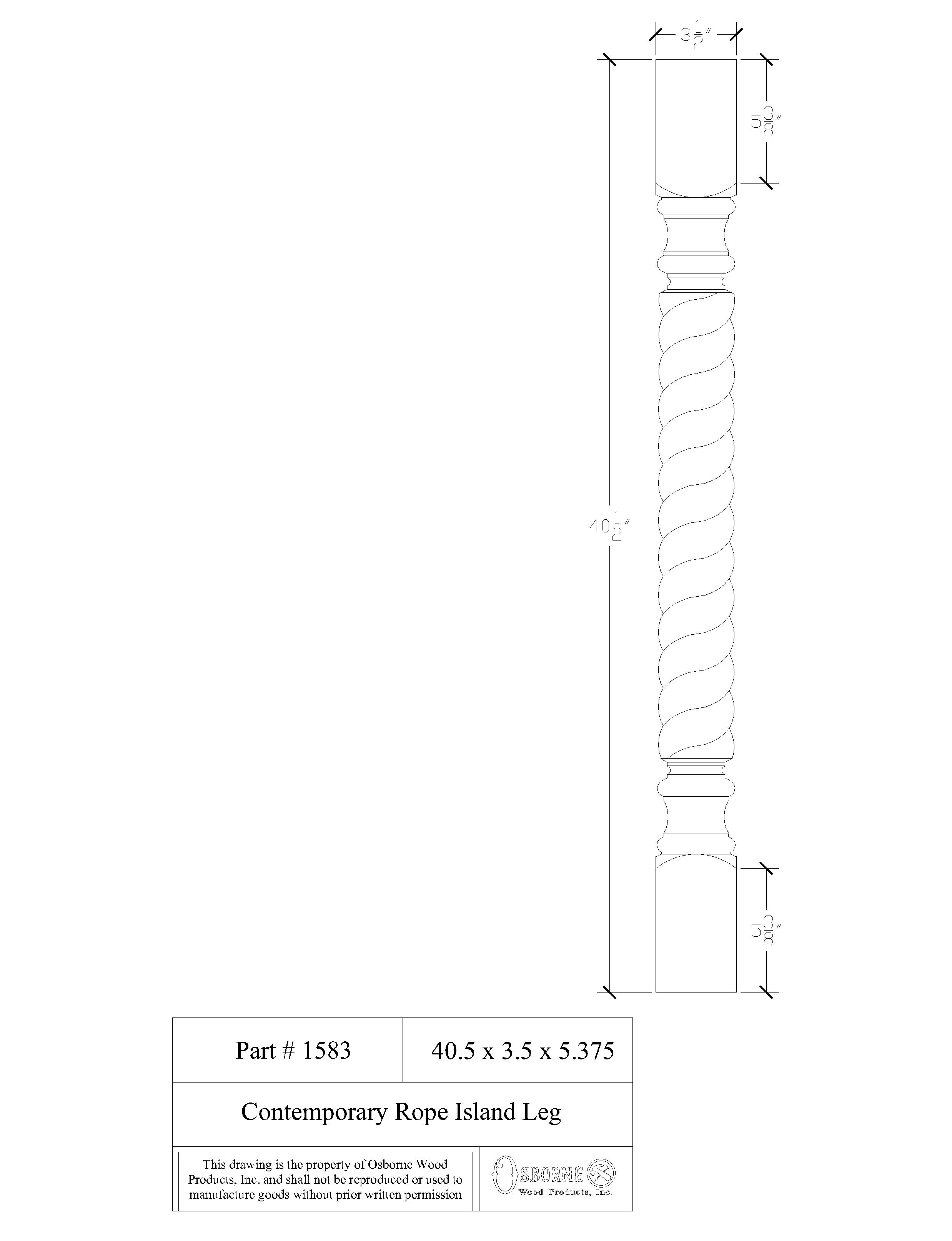 Osborne Wood | Rope and Spiral Collection CAD Drawings