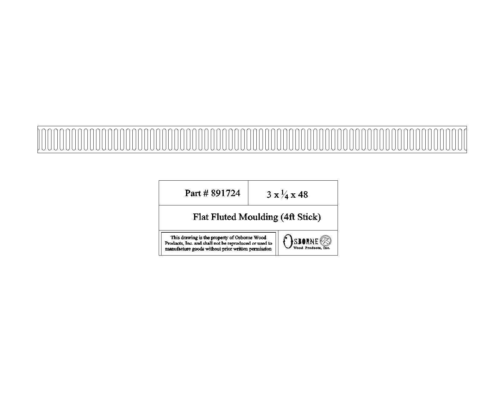 Osborne Wood | Reeded and Fluted Moulding and Trim CAD Drawings
