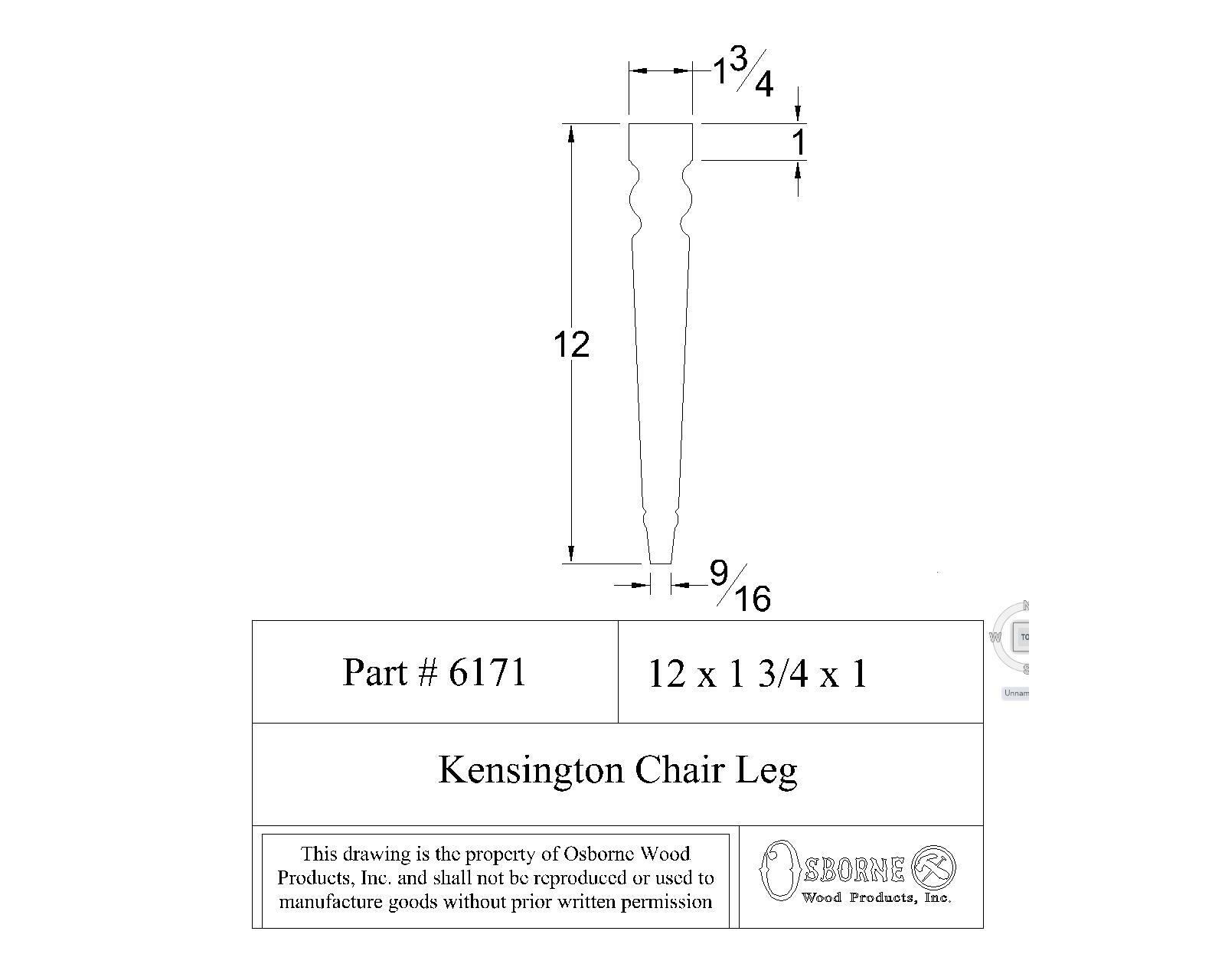 Osborne Wood | Chair Legs CAD Drawings
