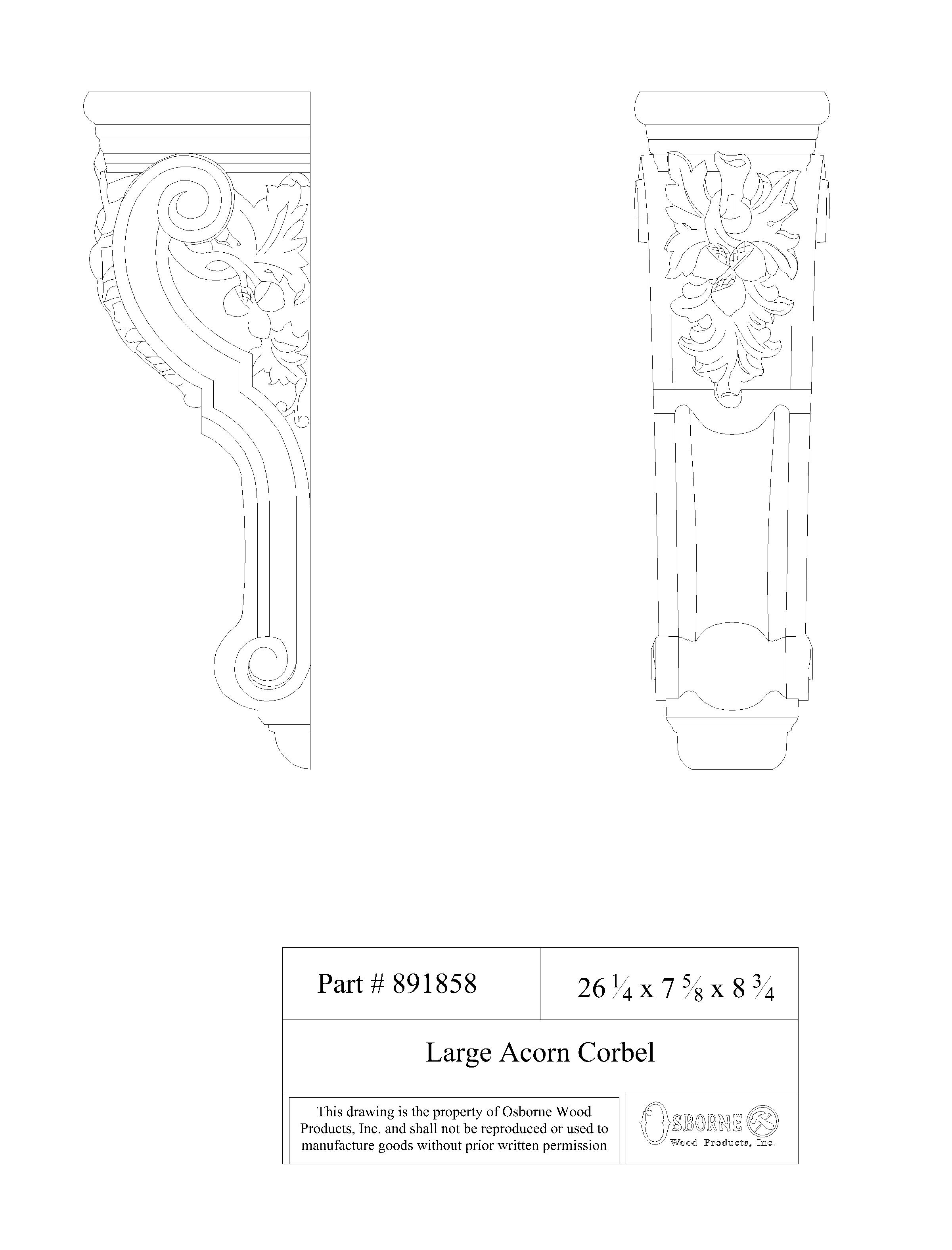 Osborne Wood | Classic Corbels CAD Drawings