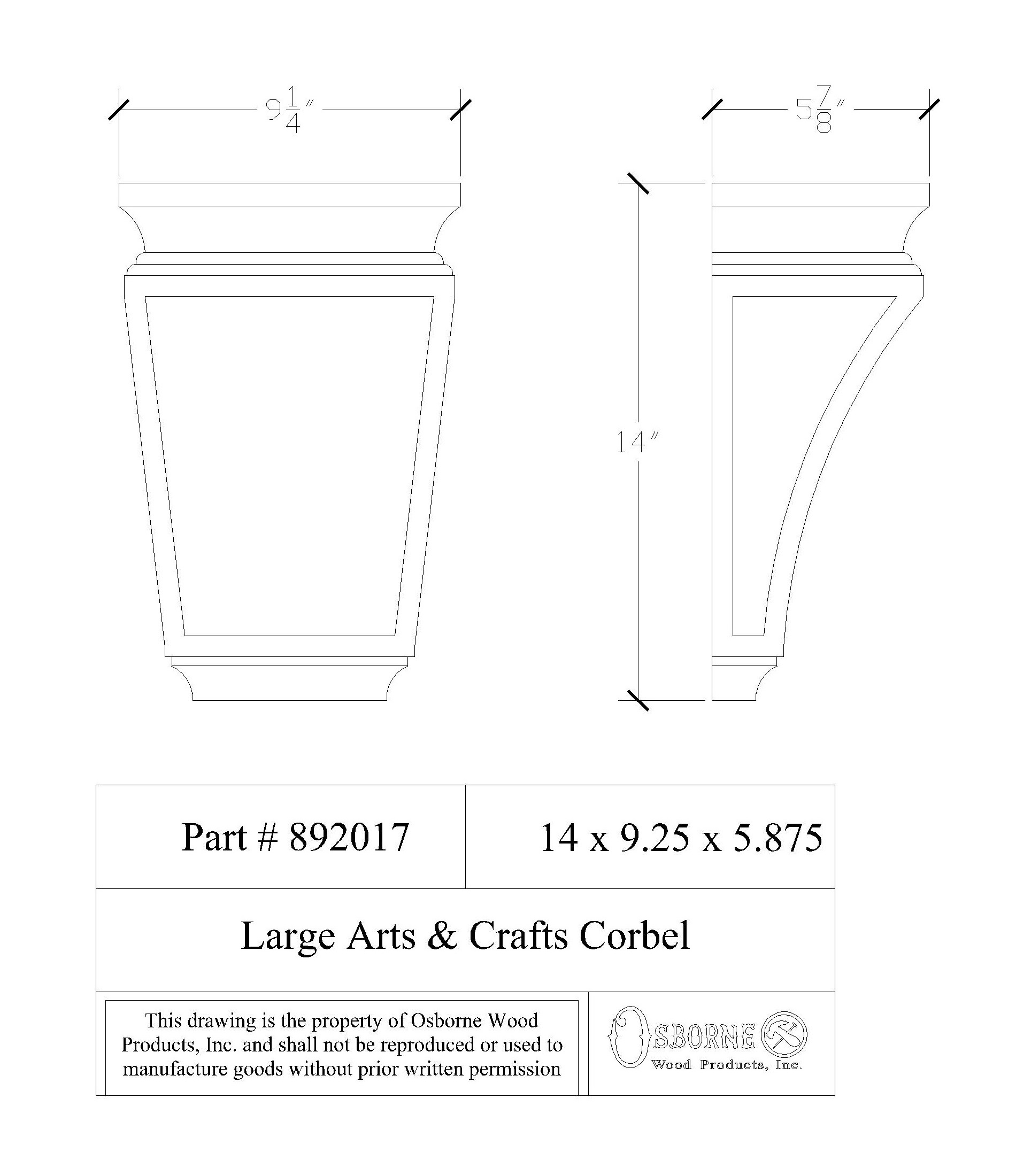 Osborne Wood | Mission Corbels CAD Drawings