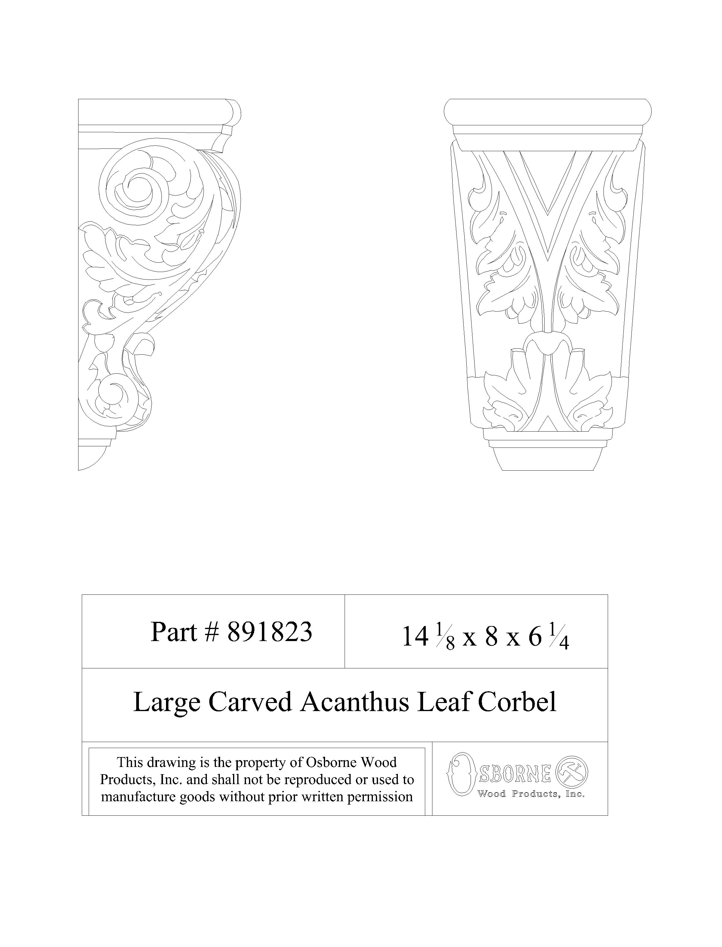 Osborne Wood | Corbels & Brackets CAD Drawings