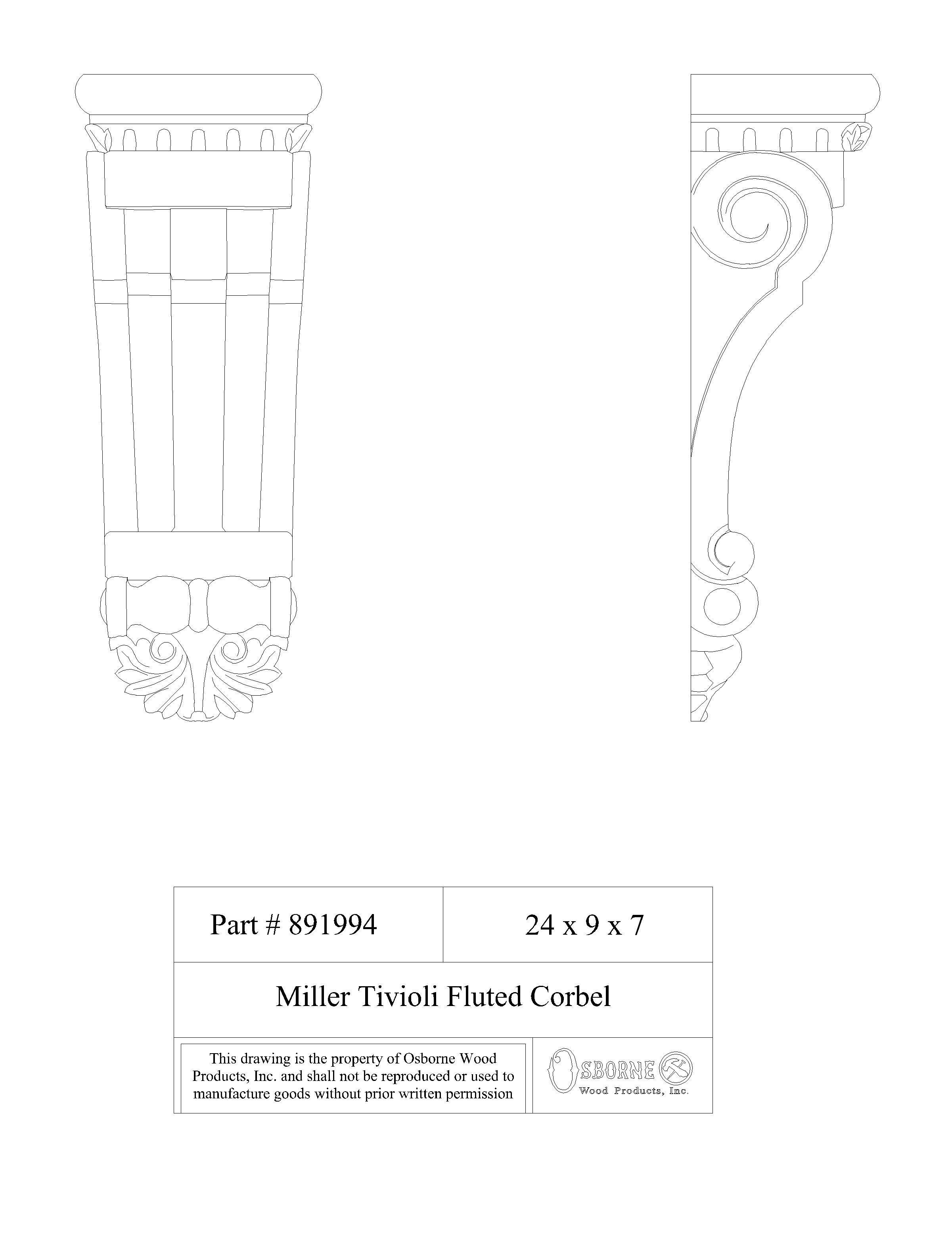 Osborne Wood | Classic Corbels CAD Drawings