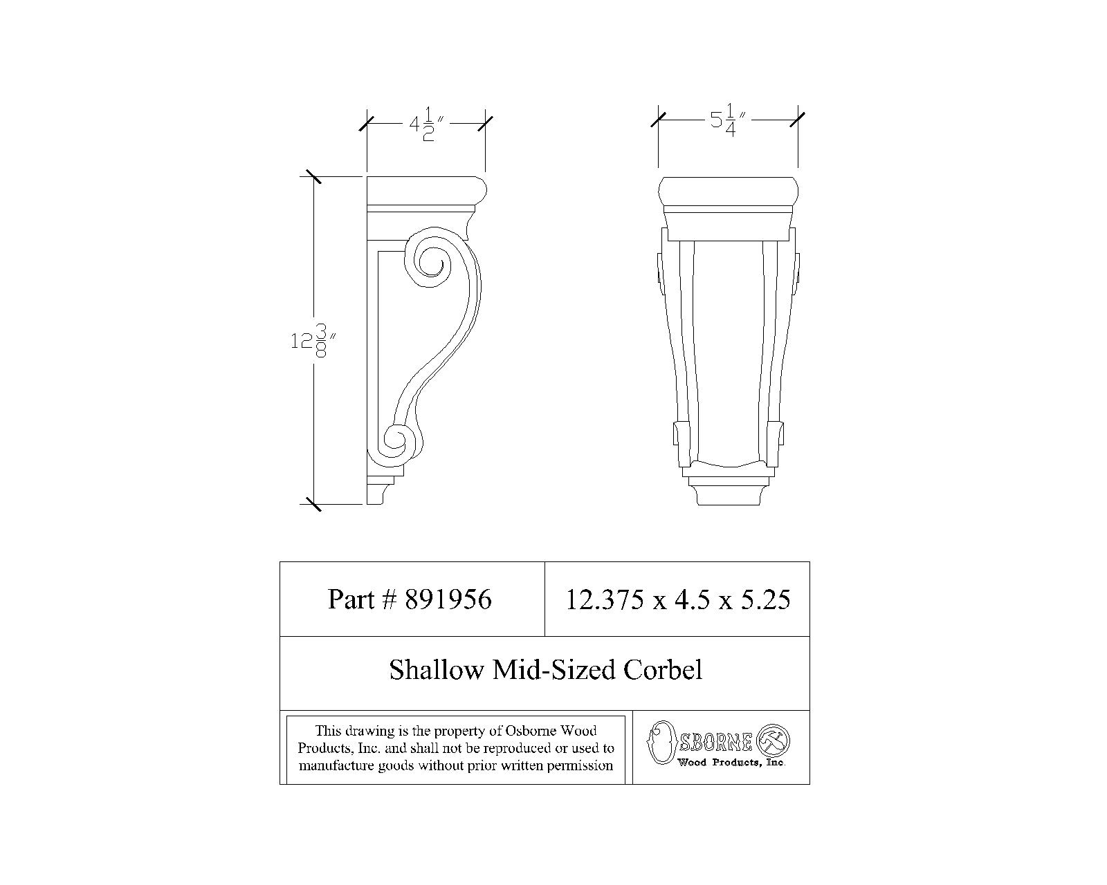 Osborne Wood | Classic Corbels CAD Drawings