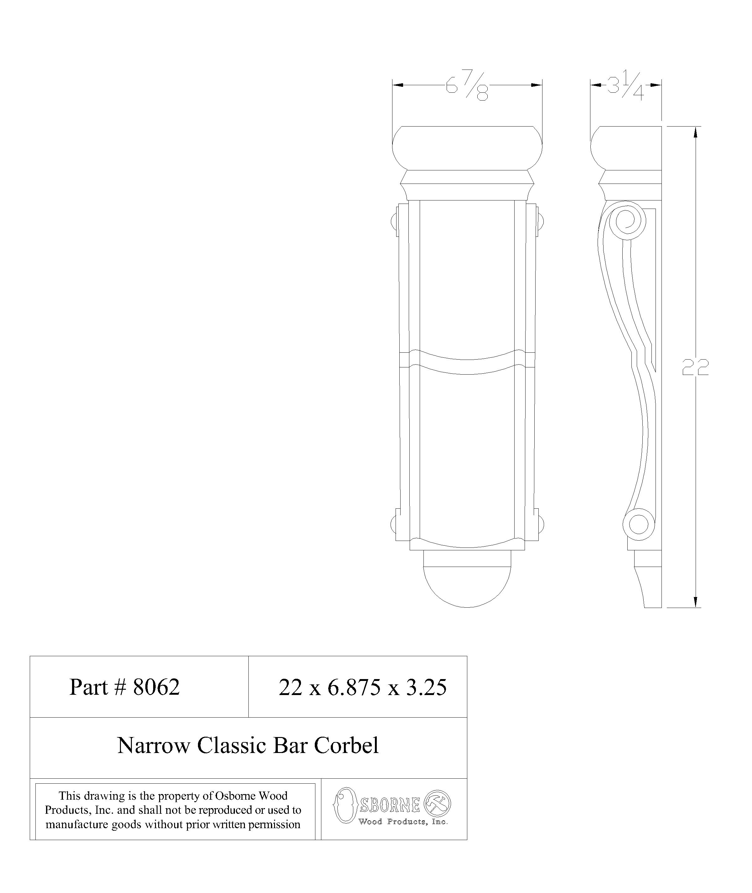 Osborne Wood | Classic Corbels CAD Drawings