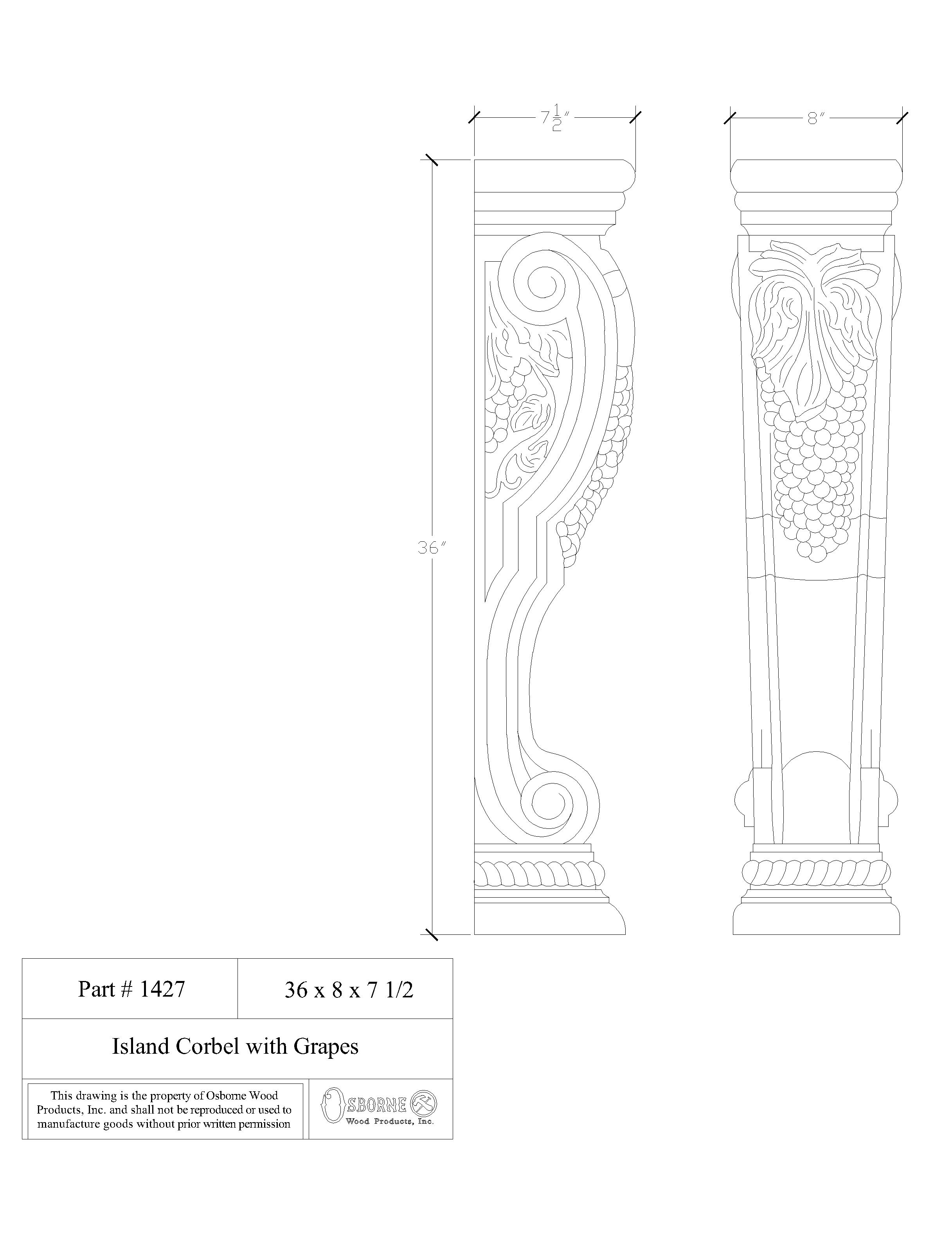 Osborne Wood | Vineyard Corbels CAD Drawings
