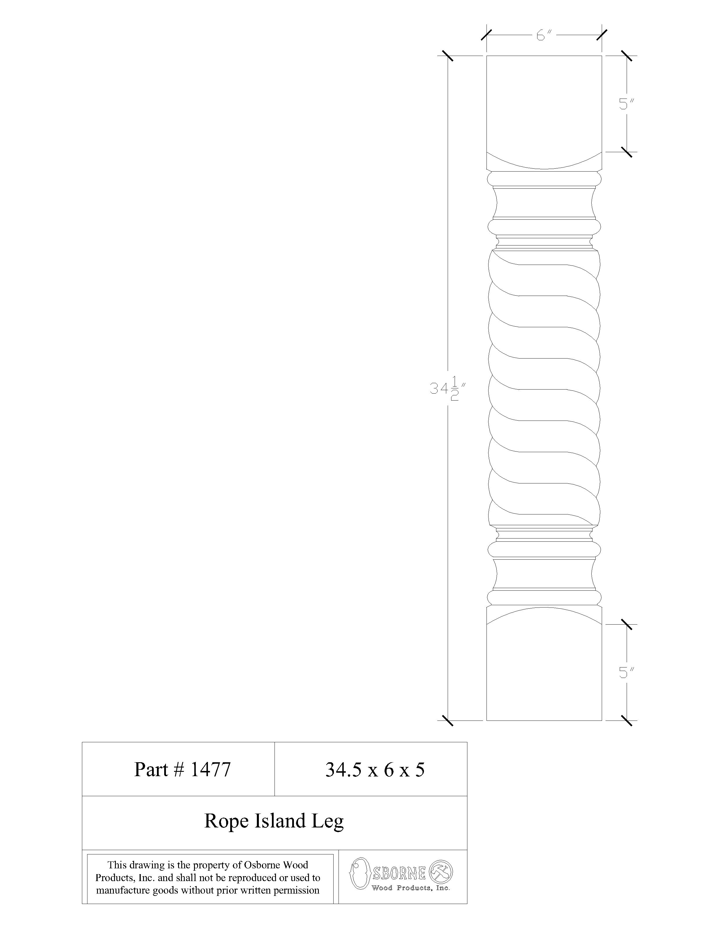Osborne Wood | Rope and Spiral Collection CAD Drawings