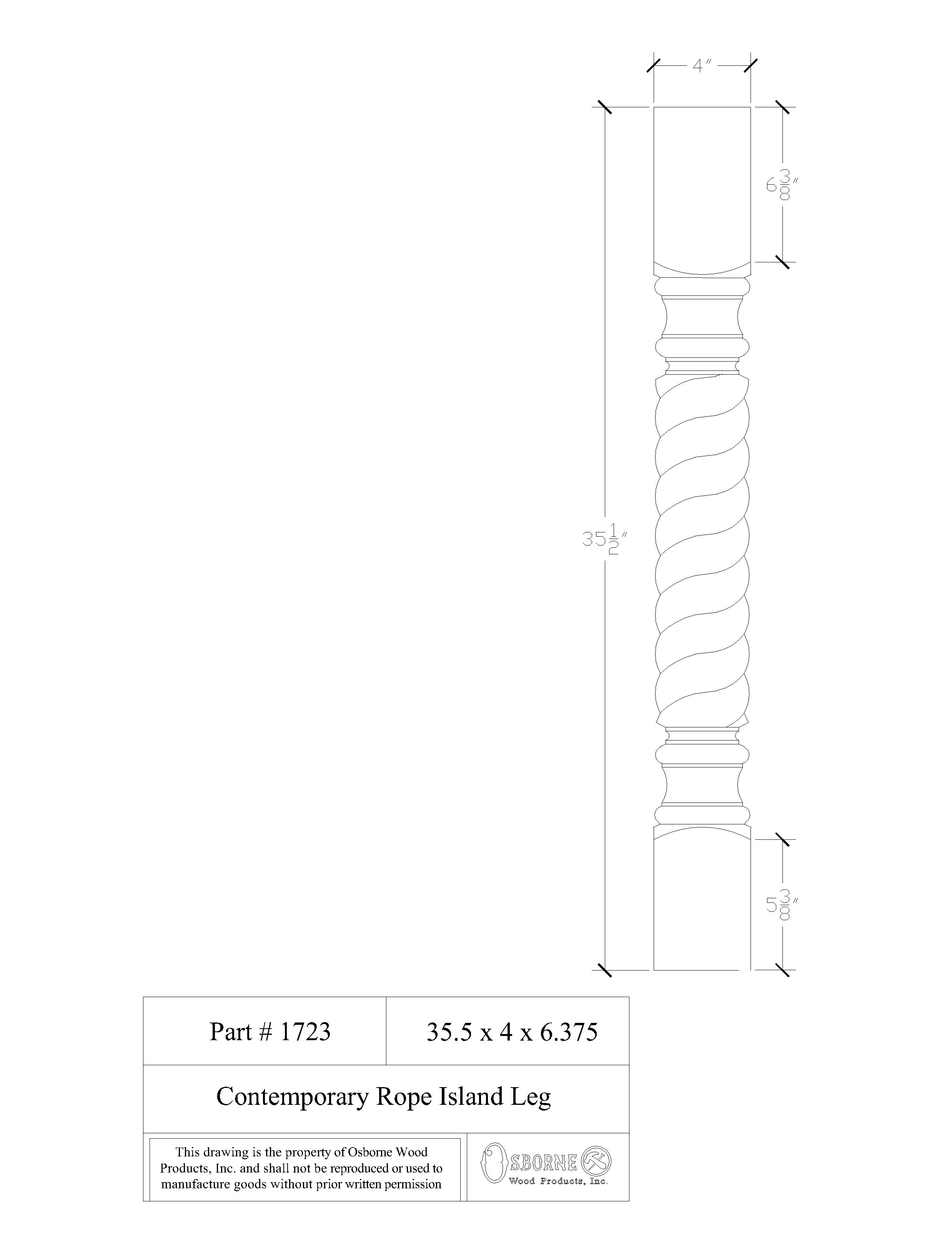 Osborne Wood | Rope and Spiral Collection CAD Drawings