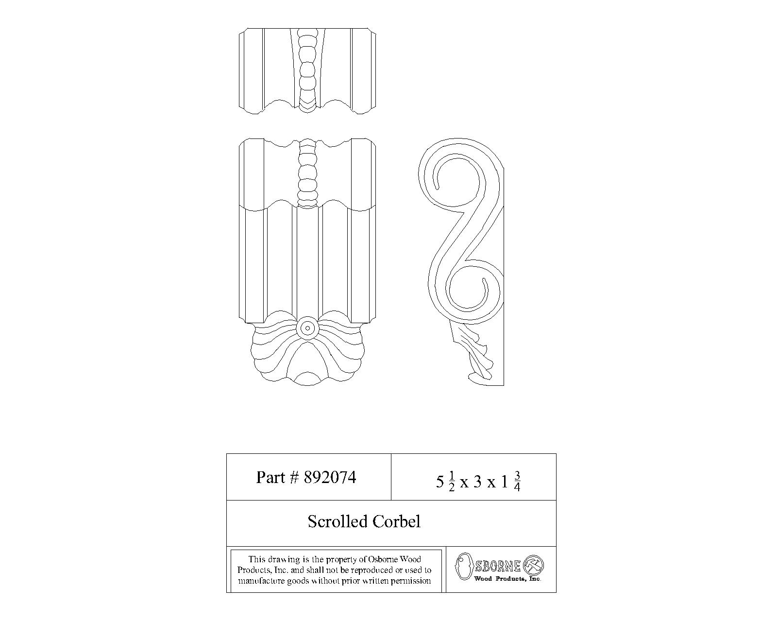 Osborne Wood | Classic Corbels CAD Drawings