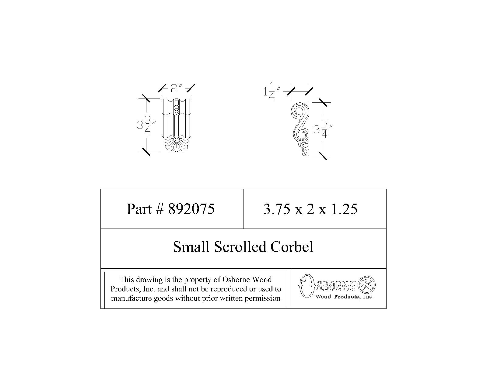 Osborne Wood | Classic Corbels CAD Drawings