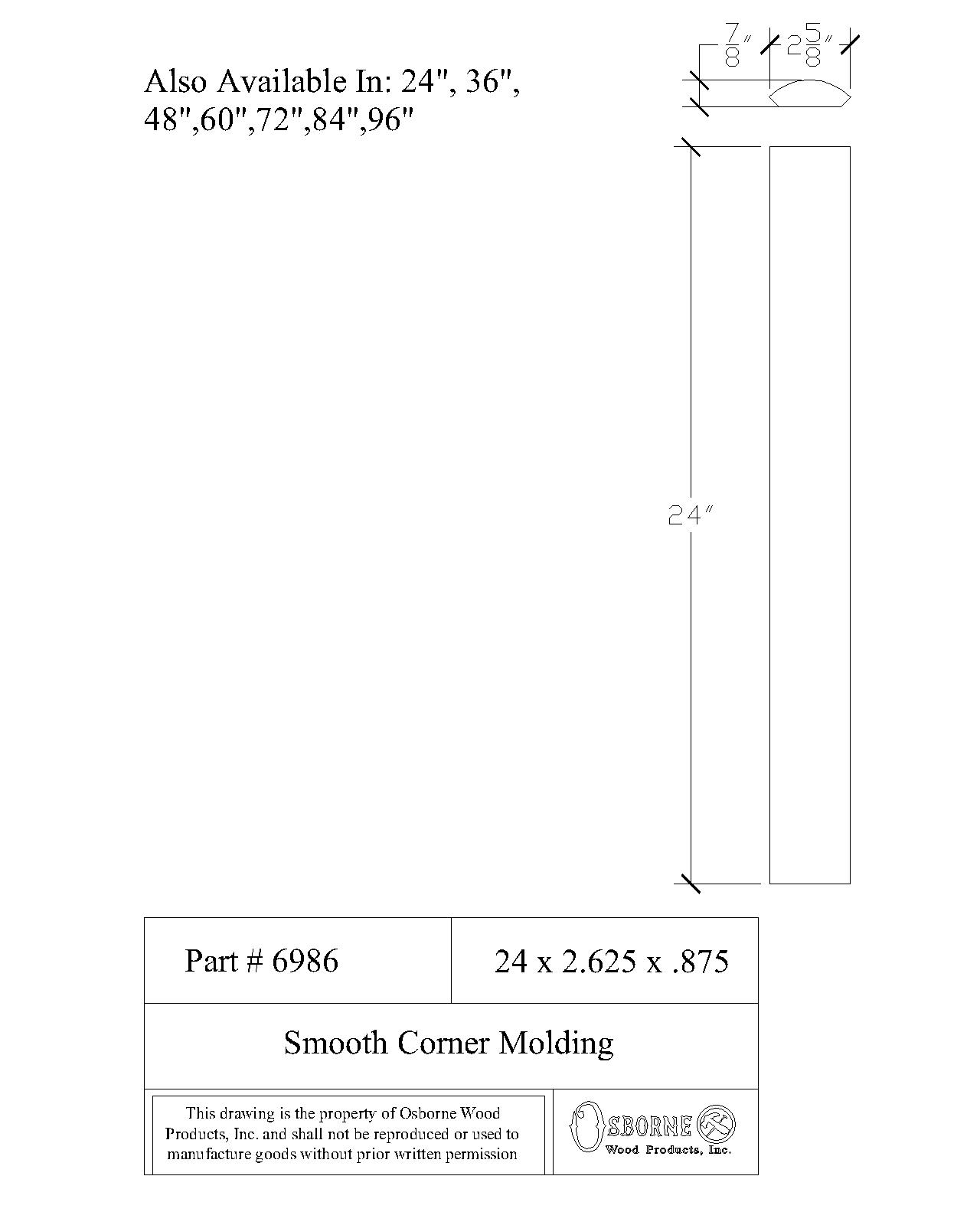 Osborne Wood | Contemporary Moulding and Trim CAD Drawings