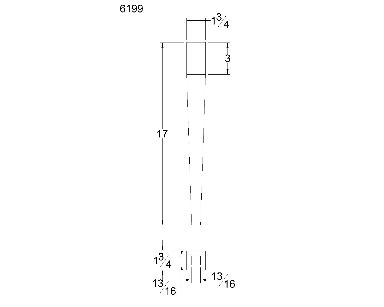 Osborne Wood | Chair Legs CAD Drawings