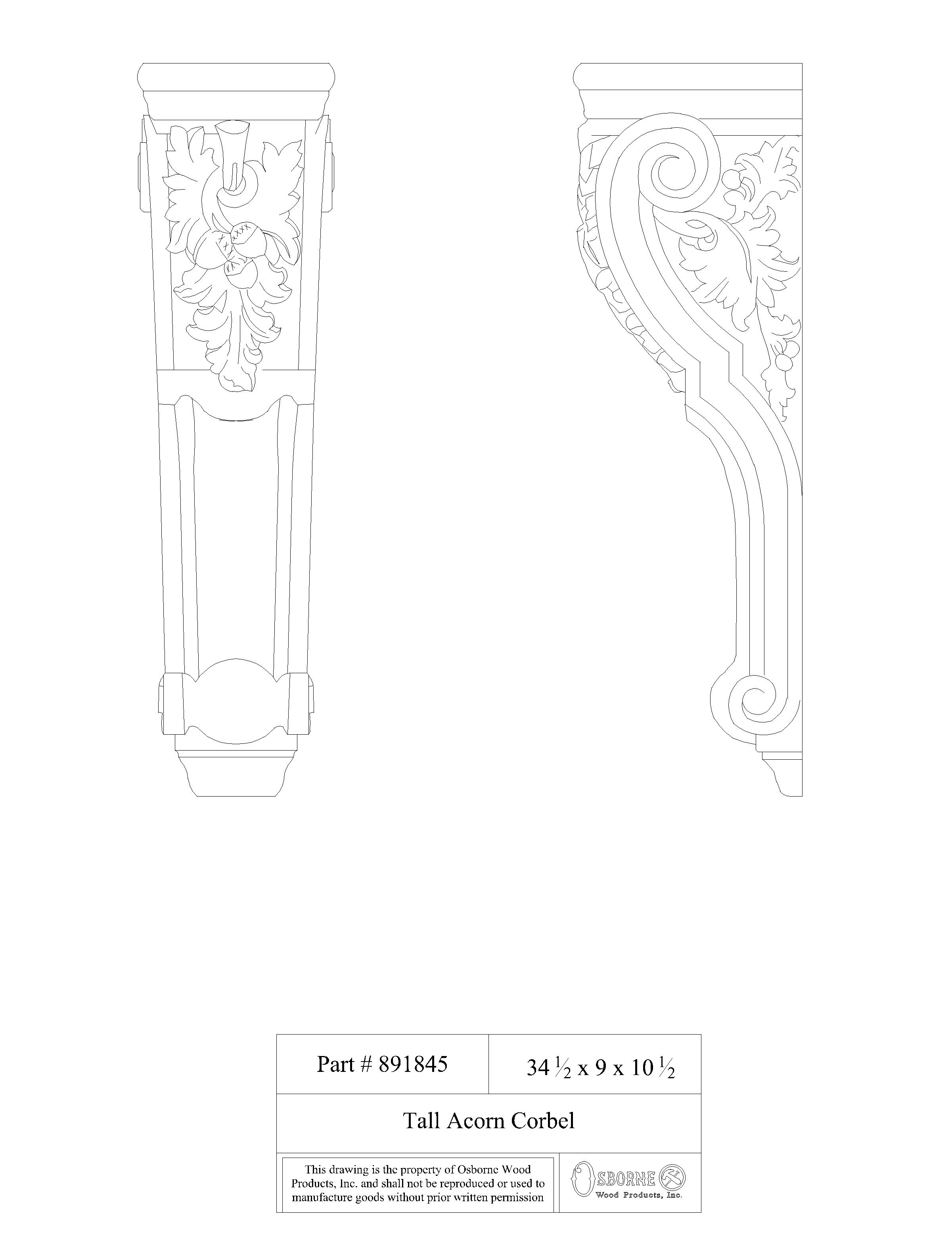Osborne Wood | Classic Corbels CAD Drawings