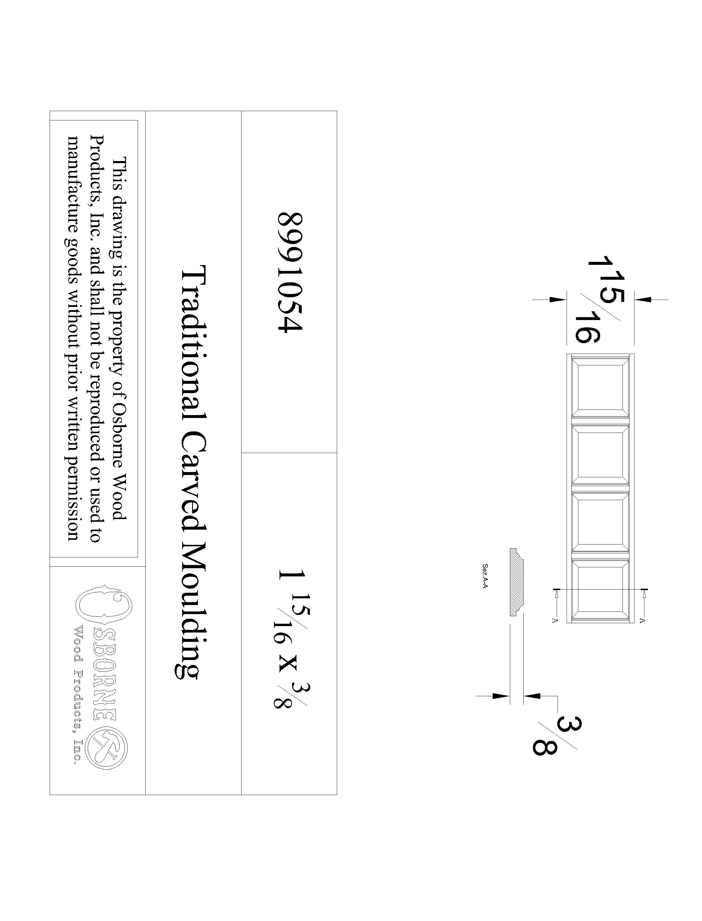Osborne Wood | Mission Moulding and Trim CAD Drawings