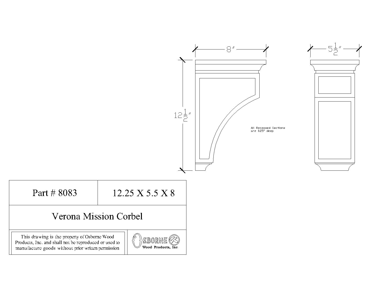 Osborne Wood | Mission Corbels CAD Drawings